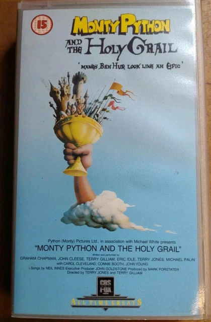 MONTY PYTHON AND The Holy Grail VHS Video Tape TESTED Comedy Classic ...