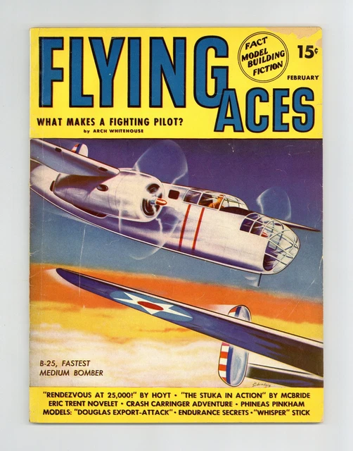 FLYING ACES PULP / Magazine Feb 1941 Vol. 37 #3 VG Low Grade £2.38 ...