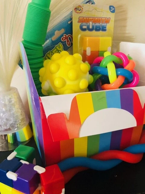 RAINBOW MIXED SENSORY bundle carry box Autism fidget stress anxiety toy ...