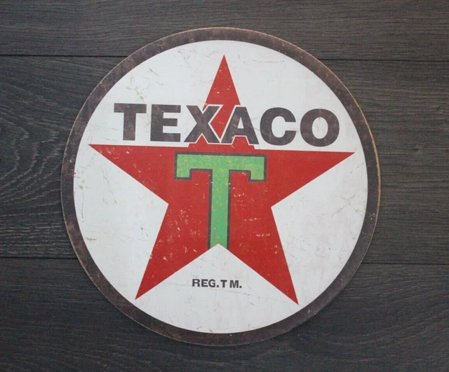 TEXACO GAS STATIONS Tin Metal Sign Garage Mechanic Wall Art Man Cave ...