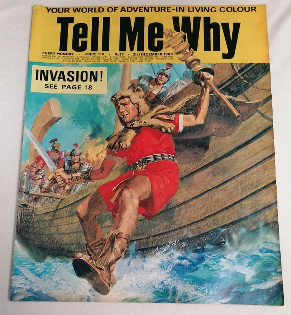 MAGAZINE - TELL Me Why Magazine No #17 21st December 1968 Invasion! £4. ...