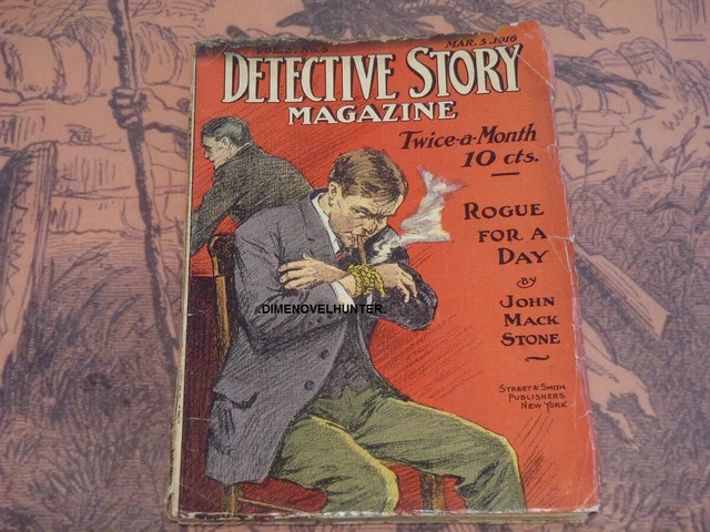 1916 DETECTIVE STORY Magazine Nick Carter Story Pulp Early Street ...