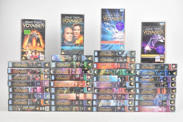 X39 STAR TREK Voyager VHS Video Tape Bundle Science Fiction Collection ...
