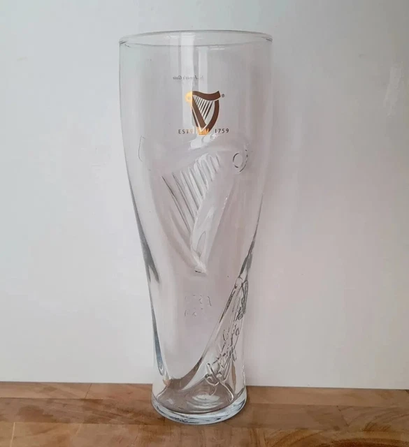 GUINNESS PINT GLASS Tall St.James Gate Design, Limited Edition £7.99 ...