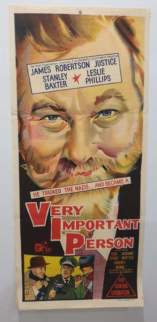 ORIGINAL DAYBILL MOVIE Poster - Very Important Person - 1961 $90.00 ...