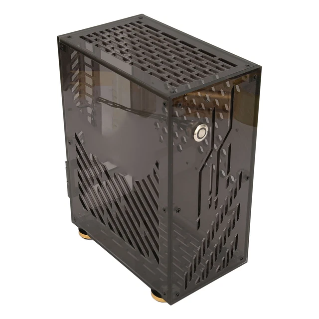 MINI ITX PC Case Micro-ATX Tower With Fully Ventilated Airflow Acrylic ...