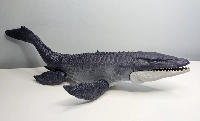JURASSIC WORLD DOMINION Mosasaurus Super Colossal Dinosaur 29" (2020) £ ...