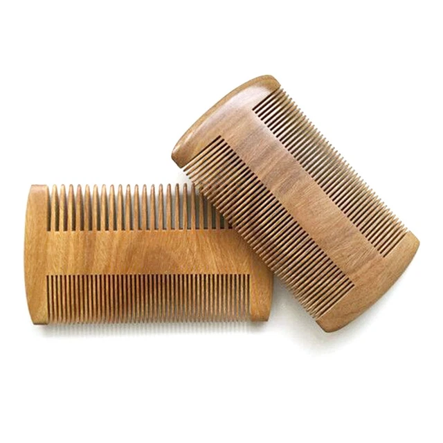 WOODEN BEARD COMB Sandalwood Comb Dual Side Fine Teeth Hair Comb $18.10 ...