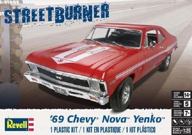 REVELL 1/25TH SCALE Chevy Nova Yenko car plastic model kit. £25.99 ...