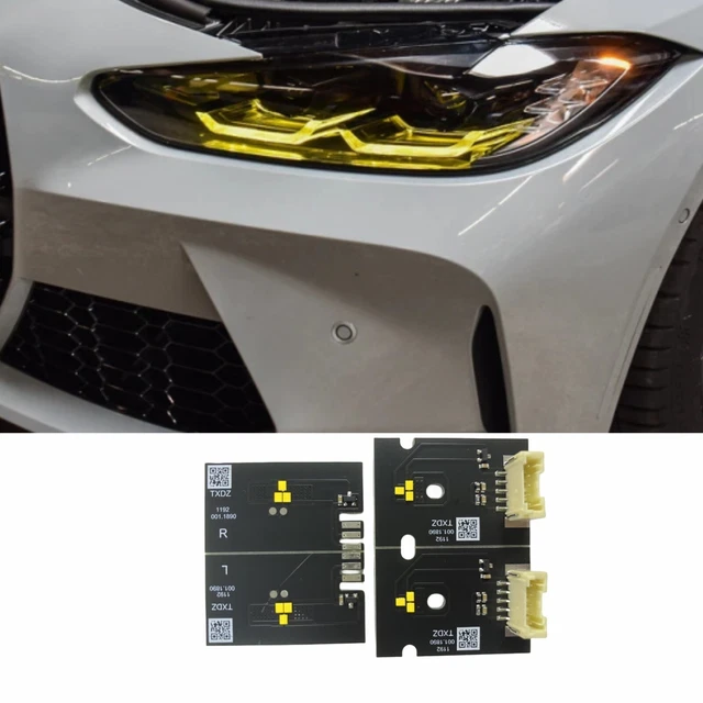 CSL STYLE DRL LED Board Set Yellow Angel Eye for BMW 4 Series G80 G82 ...