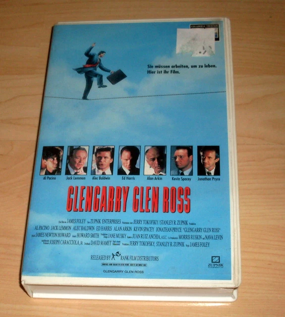 VHS FILM - Glengarry Glen Ross - Al Pacino - Jack Lemmon ...