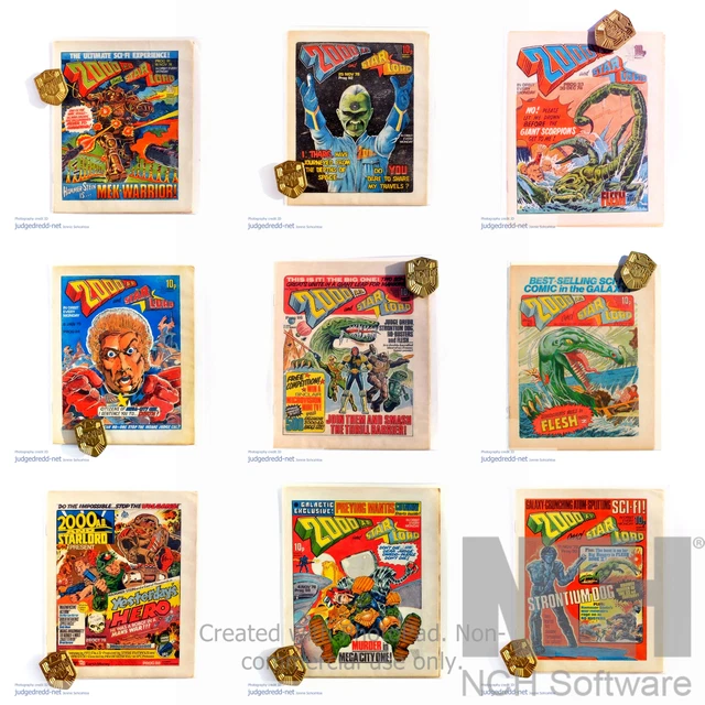 2000AD PROG 86-94 1st Strontium Dog Galaxy Killers All 9 Comics 14 10 ...