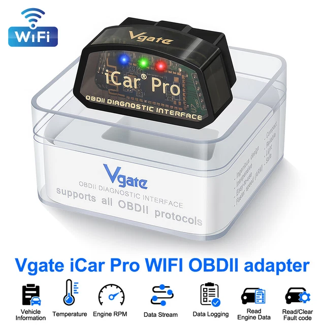 VGATE ICAR PRO Wi-Fi OBDII Scanner Diagnostic Tools Code Reader for iOS ...