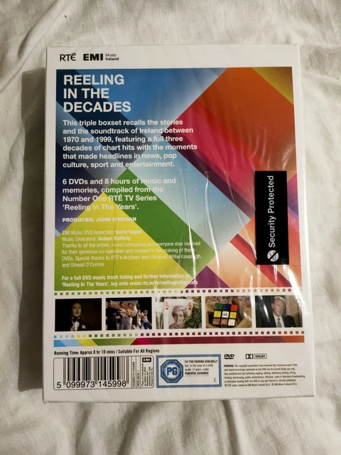 REELING IN THE Years Decades RTE DVD 70s 80s 90s Irish Ireland ...
