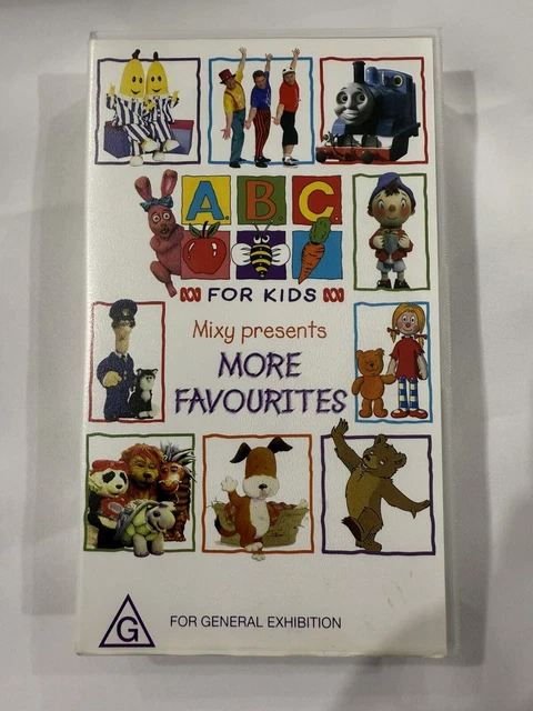 ABC FOR KIDS Mixy Presents More Favourites Childrens VHS 1998 $29.95 ...