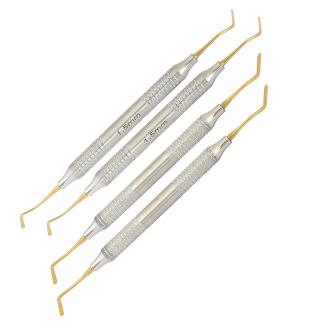*SET OF 4* Cord Packer Dental Gingival 1.5 & 2.5mm Retraction Dental ...