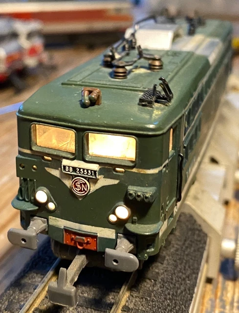 JOUEF HO LOCOMOTIVE électrique BB 25531 # verte SNCF éclairée deuxième EUR 24,99 - PicClick FR