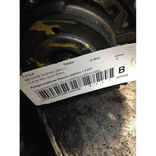 POMPE DE INJECTION RENAULT Megane Scenic (JA0/1_) EUR 244,62 - PicClick FR