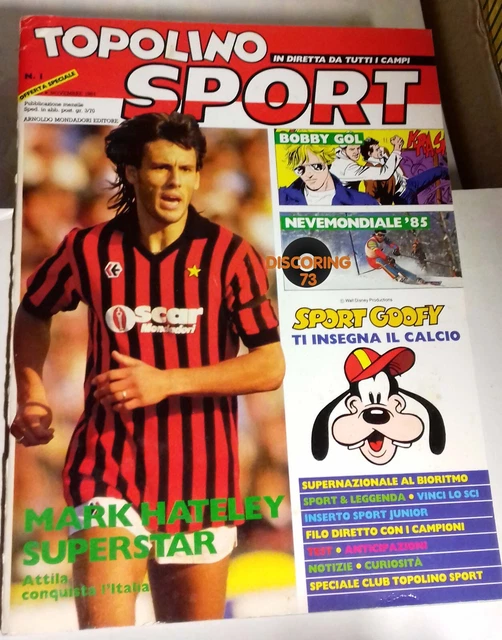 RIVISTA TOPOLINO SPORT n.1 del 1984 Mark Hateley Milan EUR 3,90 ...