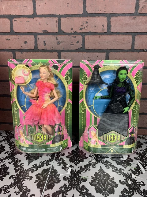 MATTEL WICKED MOVIE Glinda & Elphaba Dolls URL MISPRINT ERROR BOX SET ...