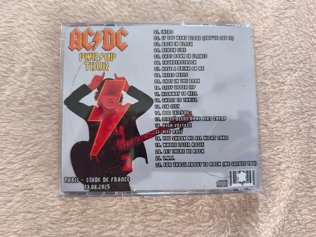 DOUBLE CD LIVE AC/DC Paris Stade de France - 2025-08-13 Good audience ...