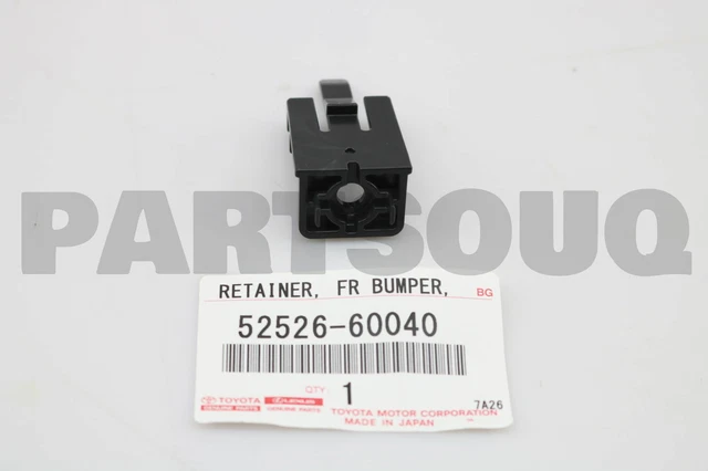 5252660040 GENUINE TOYOTA RETAINER, FRONT BUMPER, LOWER NO.1 52526 ...