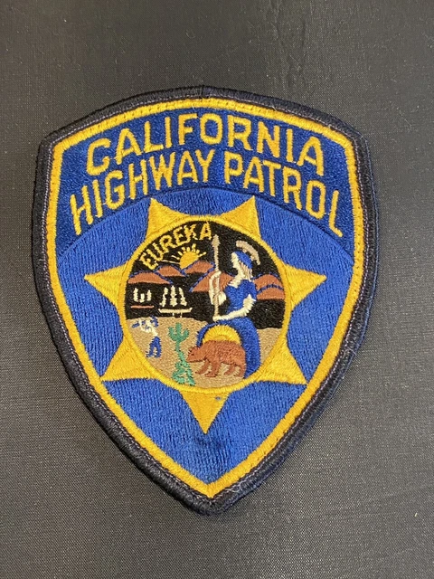 VINTAGE CALIFORNIA HIGHWAY Patrol Uniform Patch Eureka Police Estate £ ...