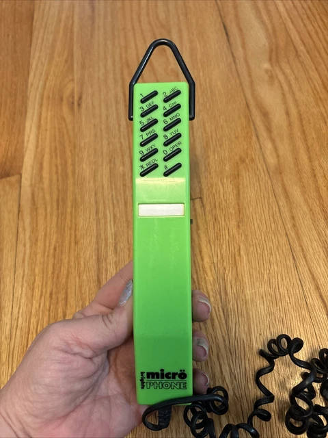 VINTAGE RARE 1970S Conair Micro Phone Telephone Model SW950 Neon Green ...