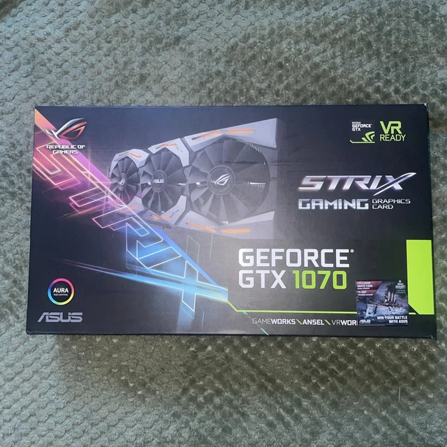 ASUS NVIDIA GEFORCE GTX 1070 8GB GDDR5 Graphics Card (STRIX-GTX1070-O8G ...