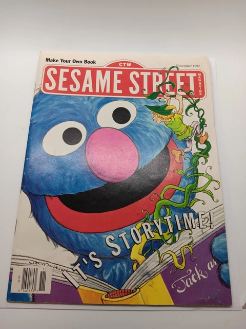 CTW SESAME STREET vintage Magazine November 1992 Grover Kids Stories £ ...