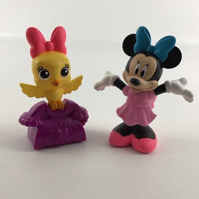 DISNEY JUNIOR BOBBLIN Pals Cuckoo Loca Minnie Mouse Figures Push Toys ...
