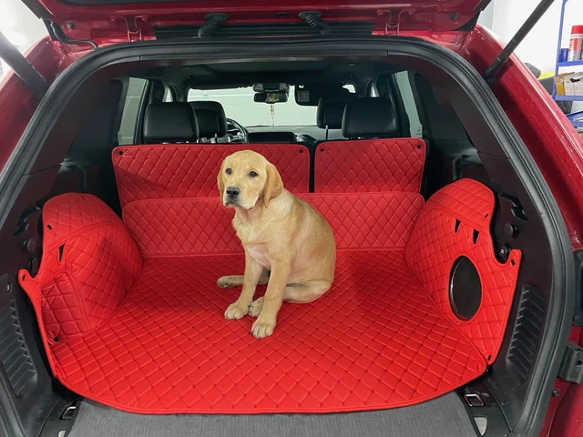 CARSTYLER TAPIS DE Coffre pour Peugeot 5008 - Séléction : Cuir Rouge ...