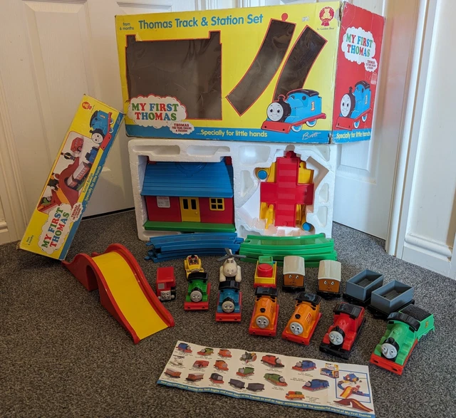 MY FIRST THOMAS The Tank Engine Golden Bear Trains Carriages Track ...