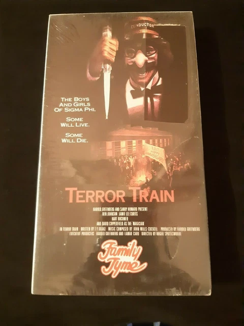 TERROR TRAIN VHS 1980/1989 Jamie Lee Curtis 80's Slasher Horror Sealed ...