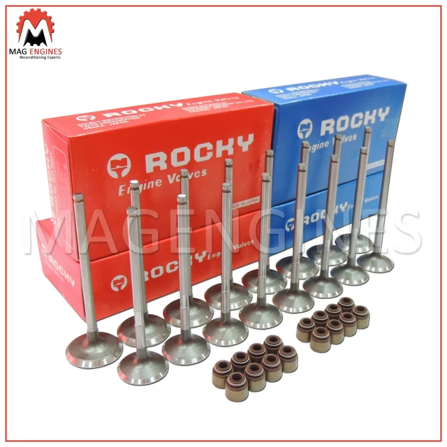 INTAKE EXHAUST VALVES & Stem Seal Set Toyota 1Az & 2Az Fe Rav-4 Camry ...