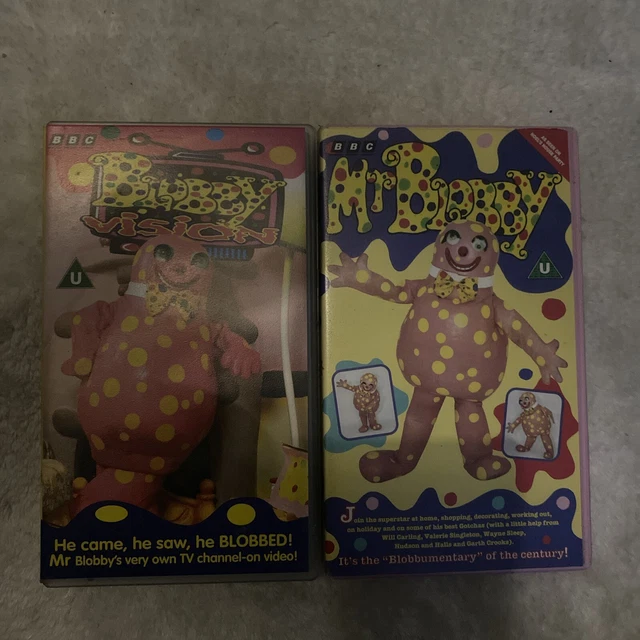 BBC MR BLOBBY VHS Video Tape Bundle X2 - Children’s Kids Blobby Vision ...