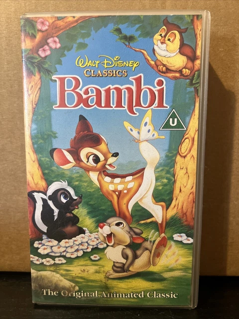 WALT DISNEY CLASSICS BAMBI VHS video cassette PAL Australian release U ...