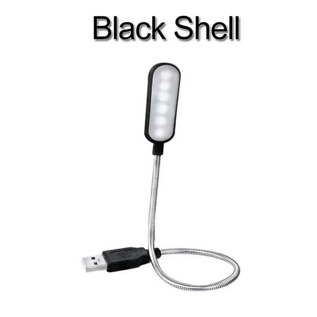 MINI USB LED Flexible Portable Light Lamp Bendable For PC Laptop Power ...