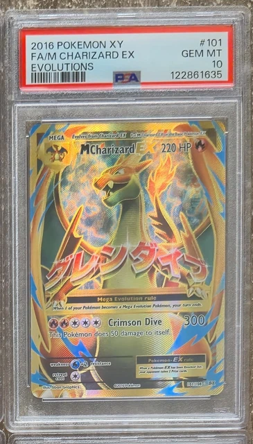 POKEMON M CHARIZARD EX 101/108 Full Art XY Evolutions PSA 10 GEM MINT £ ...