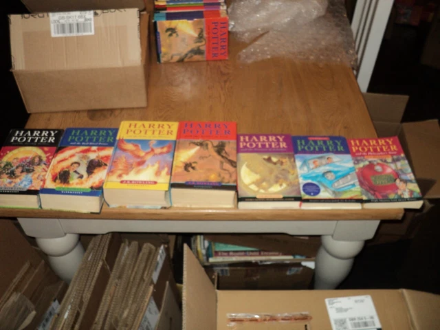 HARRY POTTER COMPLETE Set Of 7 Bloomsbury Edition Books Old Stock B.I.N ...