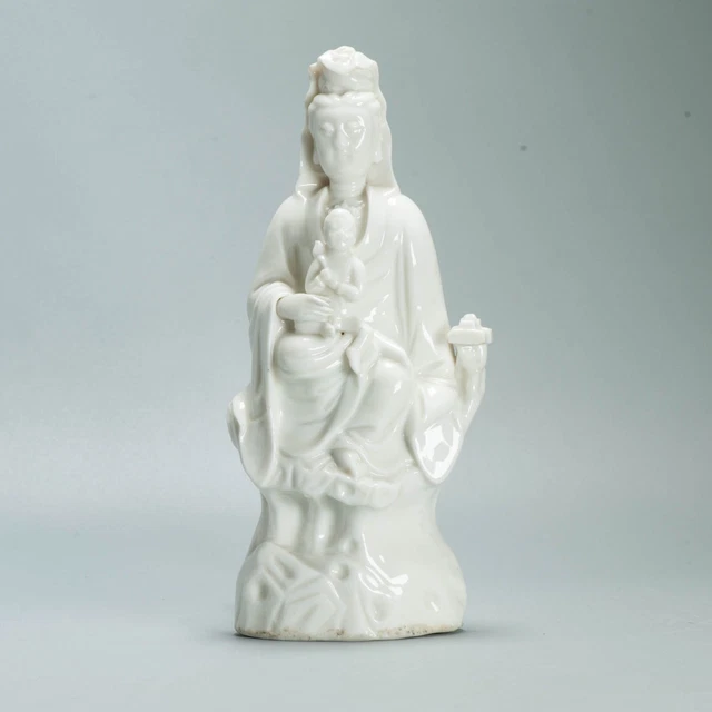 ESPIR PROVENANCE PERFECT Antique Chinese 17C Blanc de Chine Guanyin ...