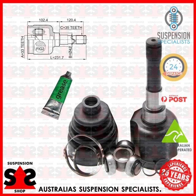 TRANSMISSION SIDED JOINT Kit, Drive Shaft Suit FORD Mondeo Iii (B5Y) 2.0 16V EUR 148,37 ...