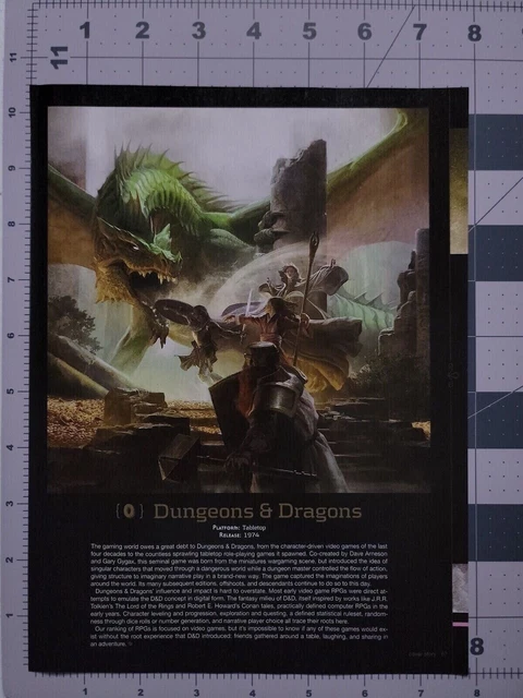 DUNGEONS AND DRAGONS Original Print Ad / Poster Game Promo Art $25.00 ...