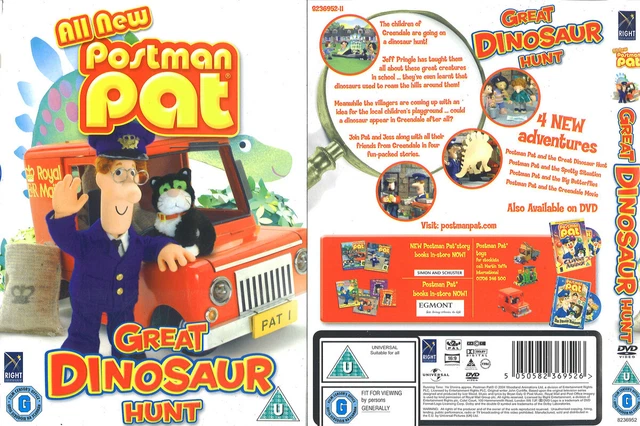 807A NEW SEALED DVD Region 4 POSTMAN PAT GREAT DINOSAUR HUNT $28.80 ...