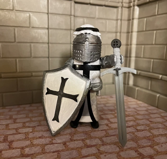 PLAYMOBIL TEMPLAR CUSTOM.CRUSADER/CRUSADER/TEMPLAR/TEMPLAR/CRUSADERS ...