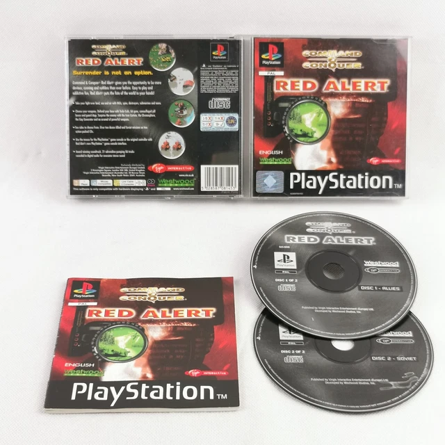 COMMAND CONQUER RED Alert PS1 PlayStation 1 Complete PAL £24.99 ...