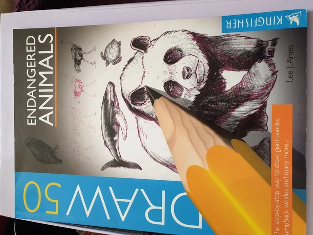 HOW TO DRAW endangered animals guide £3.00 - PicClick UK