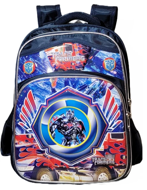 TRANSFORMERS BACKPACK 15& Optimus Prime Kids Boys School backpack $12. ...
