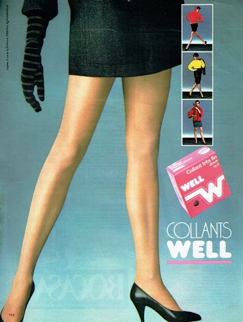 PUBLICITÉ ADVERTISING 0722 1984 bas & collants Well EUR 3,00 - PicClick FR