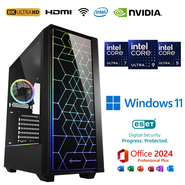 GAMER PC INTEL Ultra 7 265k RTX 5090 4000GB SSD 3TB HDD 32GB RAM ...